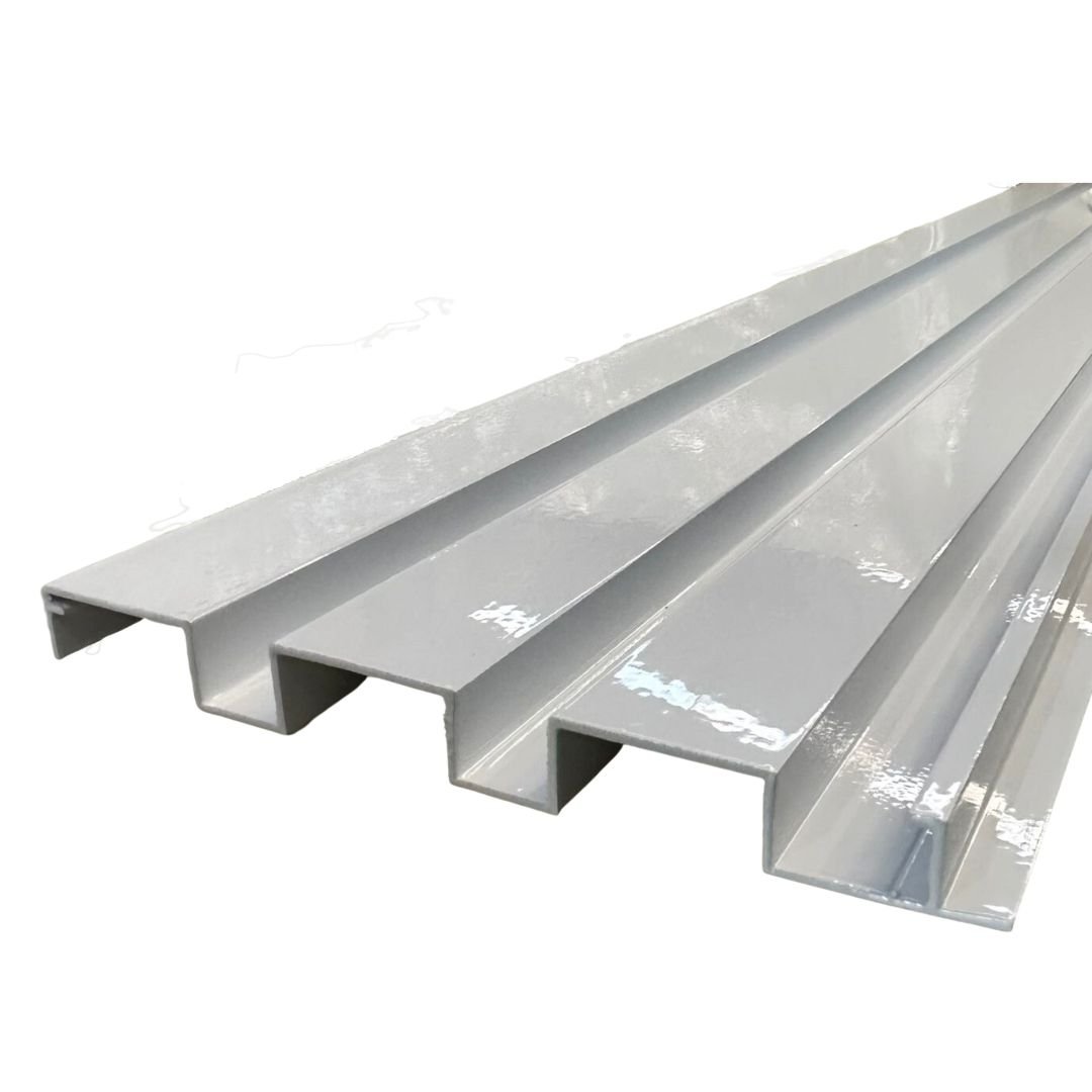 LB015 Perfil Alumínio lambri ripado - 6 metros - Bogoni Alumínios