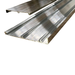 MN002 Perfil de alumínio marco inferior da caixa persiana integrada - 6 metros - Bogoni Alumínios