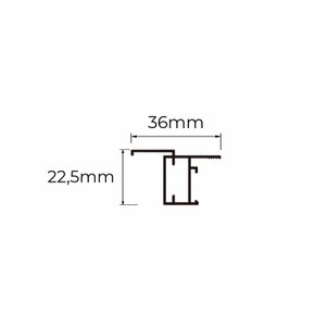 20048 Perfil de Alumínio Montante Superior Linha Basculante - 6 metros ...