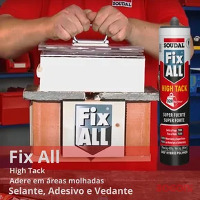 Fix All High Tack, fixa tudo da Soudal 290ml - Bogoni Alumínios